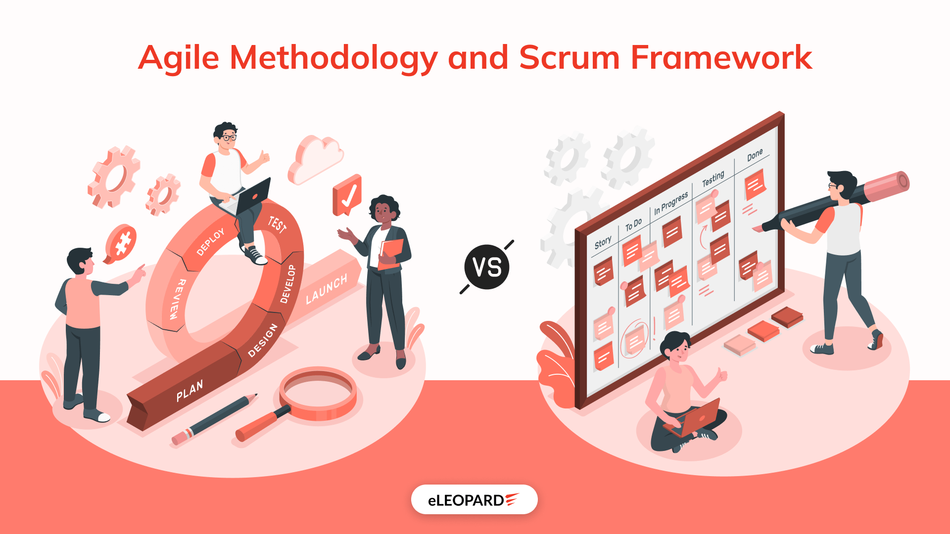 Scrum vs Agile Methodology - Key Differences - eLEOPARD
